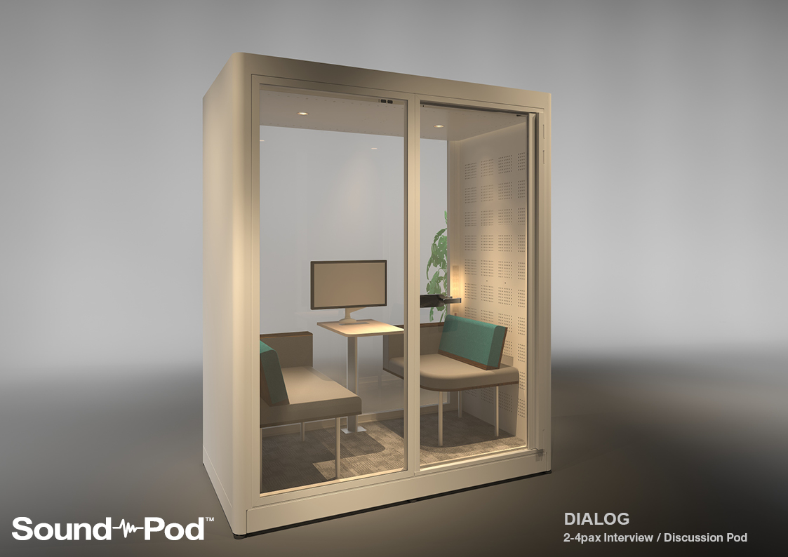 DIALOG - 2-4pax Discussion Pod | Artwright Group | AHB Technology Sdn. Bhd.